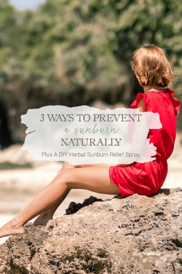 3 Ways To Prevent A Sunburn Naturally Plus Diy Herbal Sunburn Spray