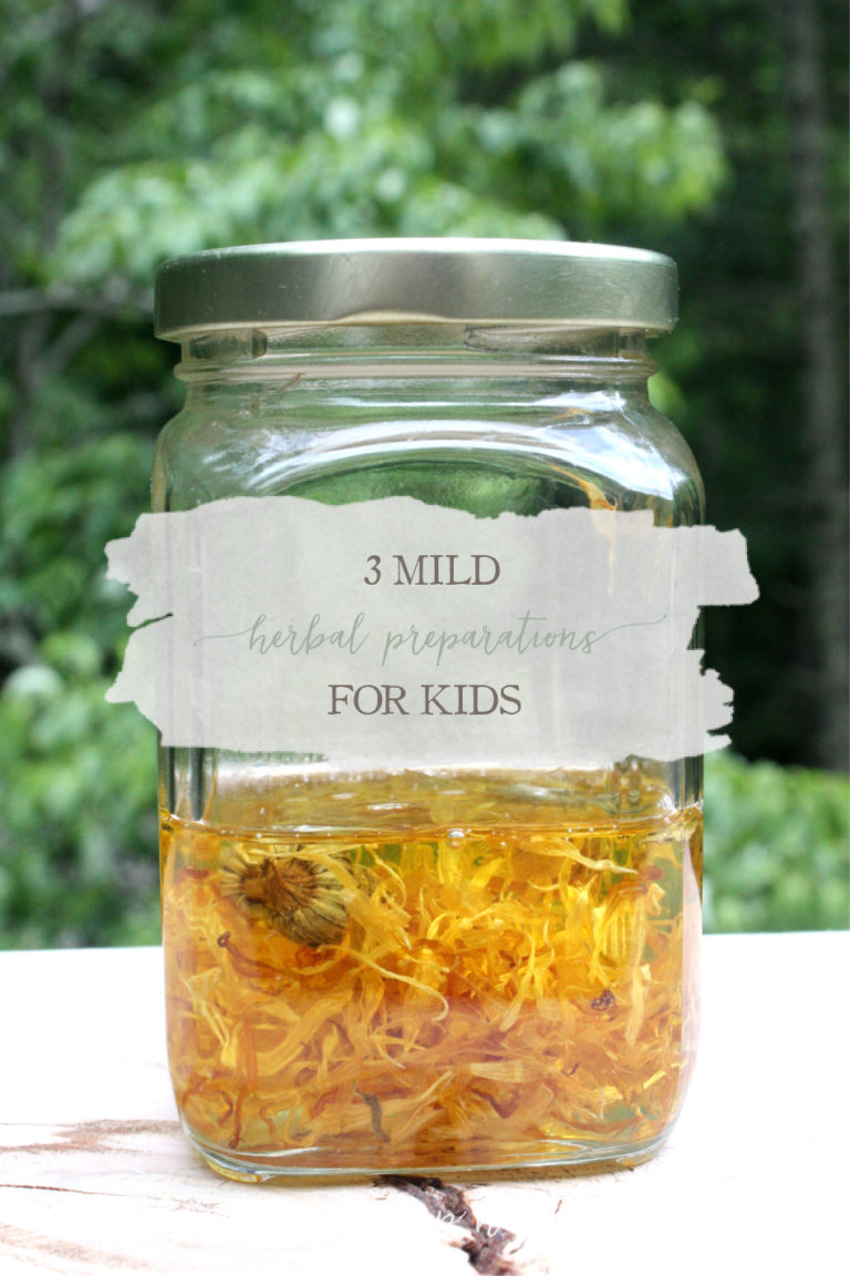 3 Mild Herbal Preparations For Children - Growing Up Herbal