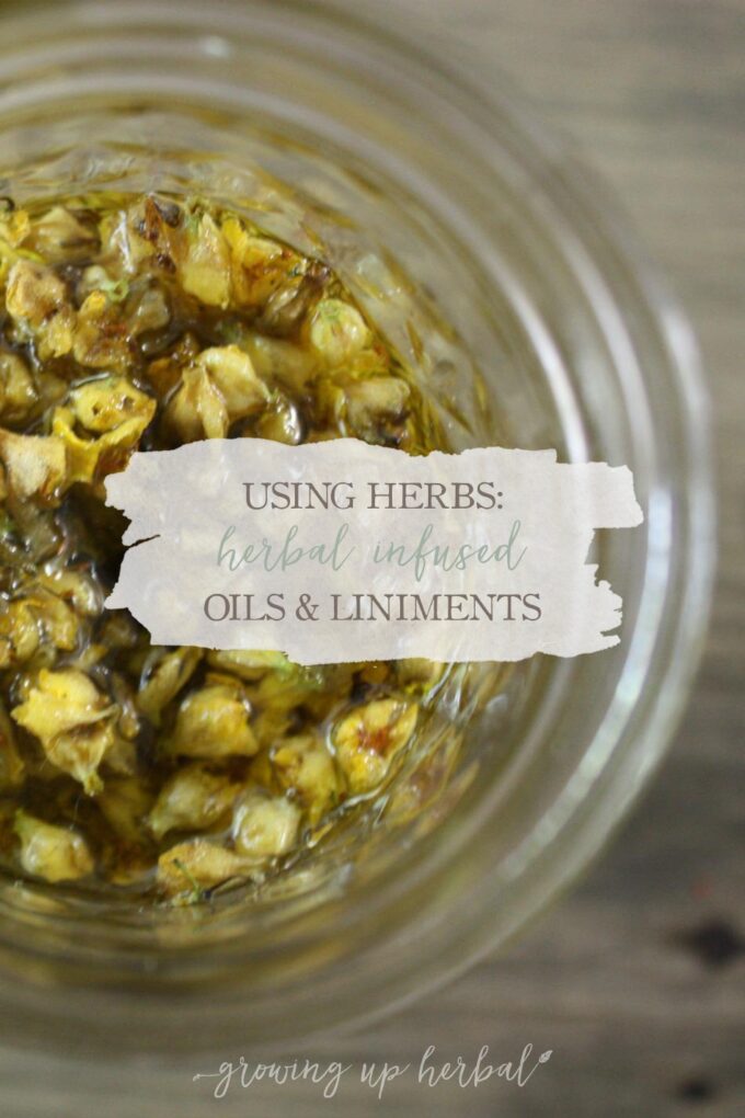 Using Herbs: Herb-Infused Oils and Liniments