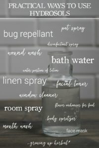 15 Practical Ways To Use Hydrosols - Growing Up Herbal