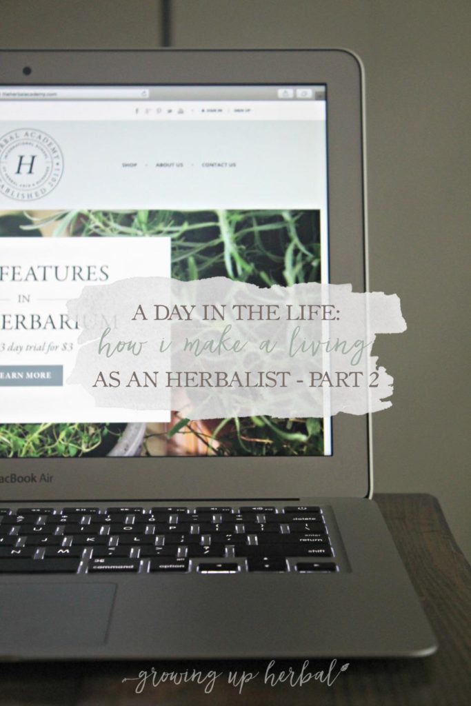 A Day In The Life: How I Make A Living As An Herbalist - Part 2