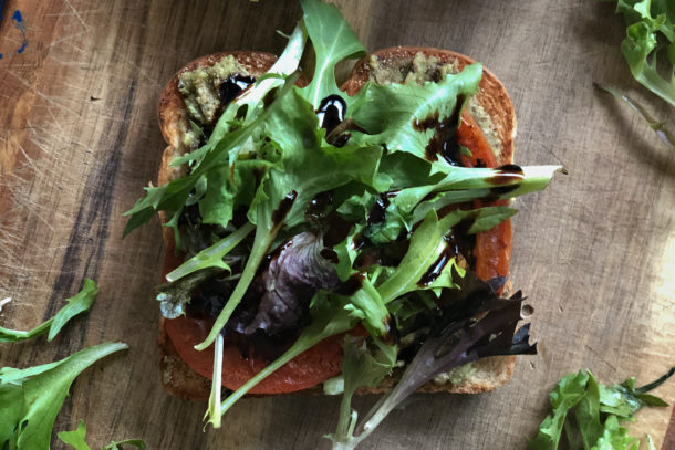 Things On Toast: Open-Faced ALT Breakfast Toast - Growing Up Herbal